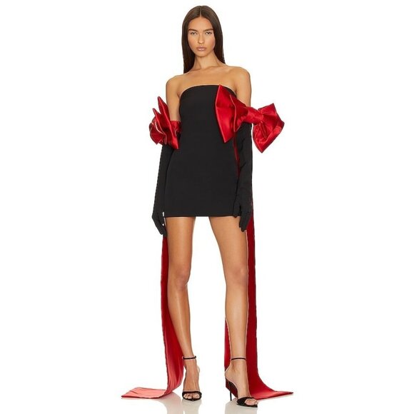 Miscreants | Dresses | Miscreants Crepe Cupid Dress With Gloves Train ...